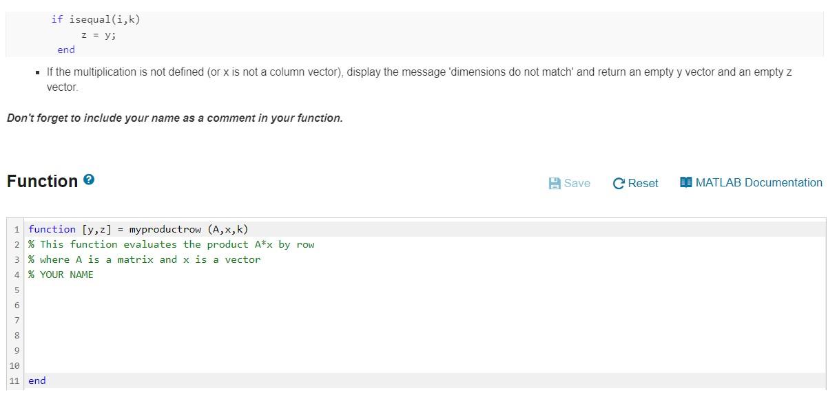 Solved The product y = Ax of an m x n matrix A times a | Chegg.com