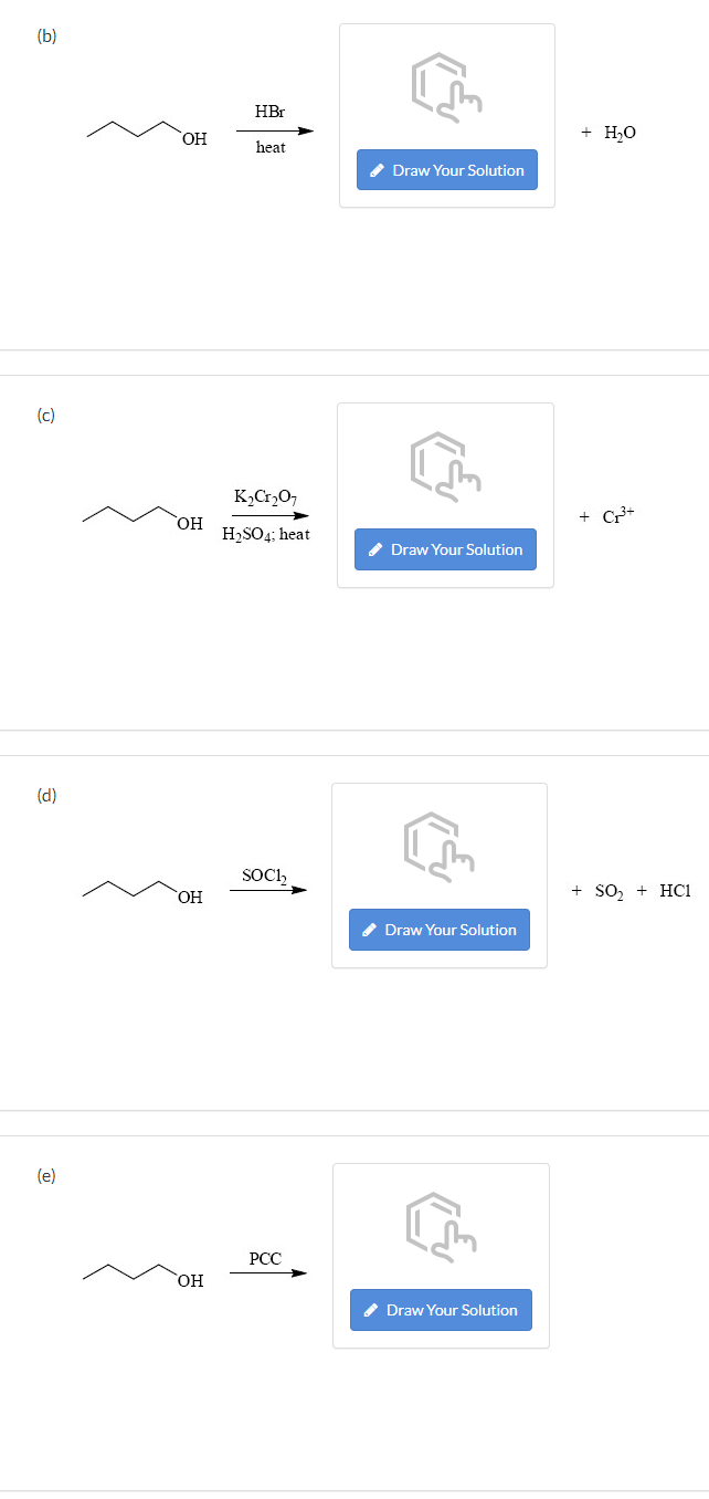 Solved Complete equations for the reaction of 1-butanol, a | Chegg.com