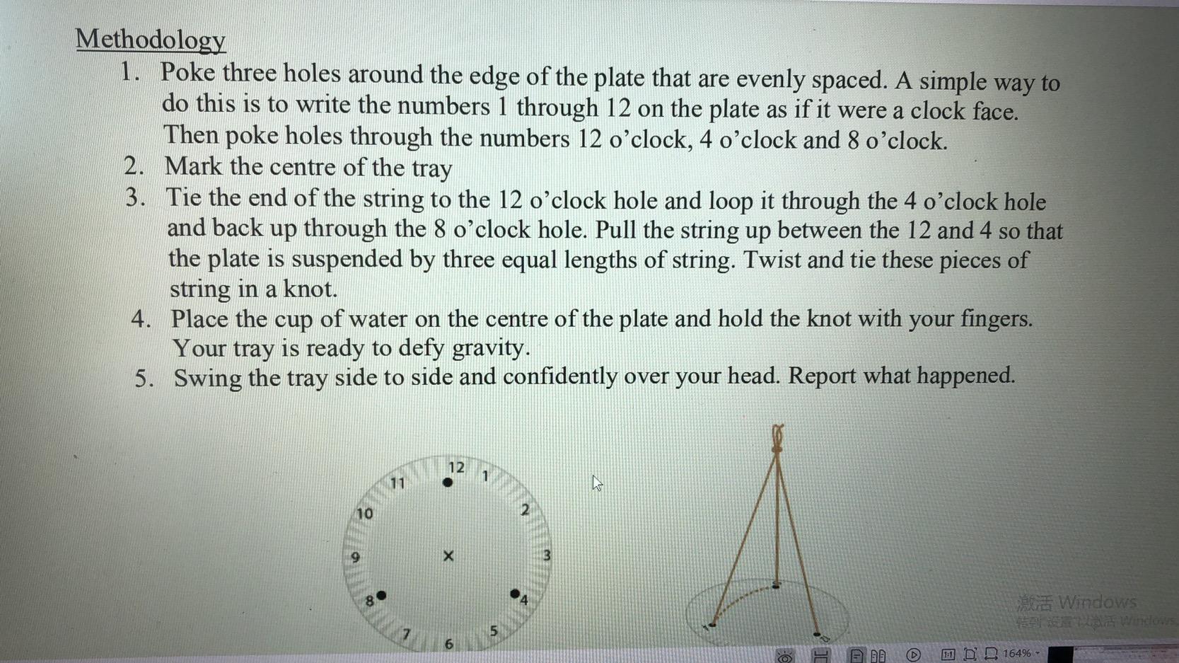Solved Methodology 1. Poke three holes around the edge of | Chegg.com