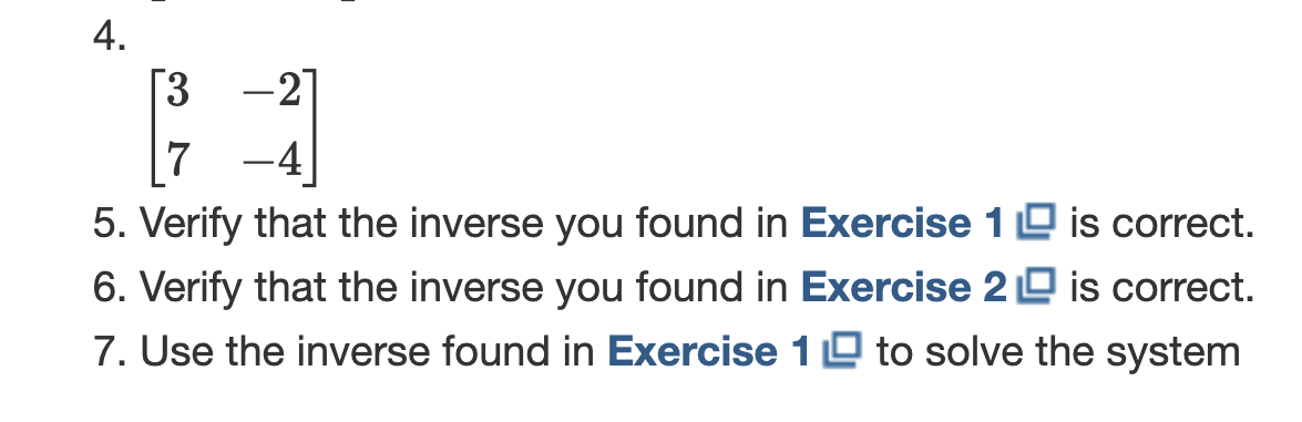 [37−2−4] 5. Verify that the inverse you found in | Chegg.com