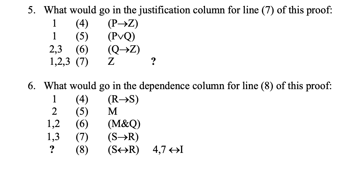 Solved 5. What would go in the justification column for line | Chegg.com