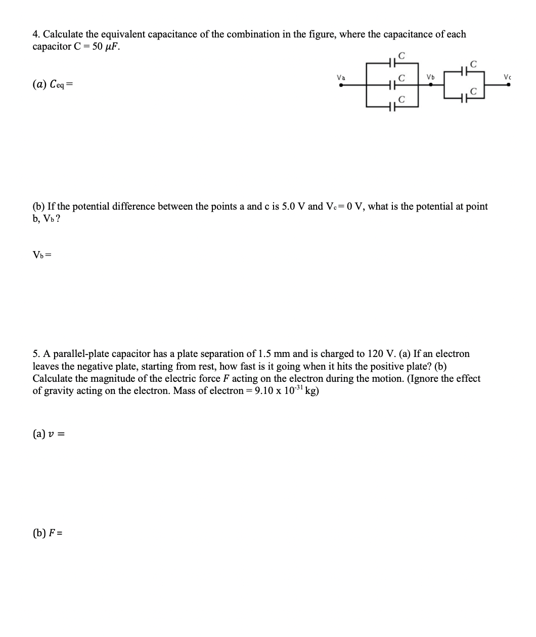 Solved Calculate the equivalent capacitance of the | Chegg.com
