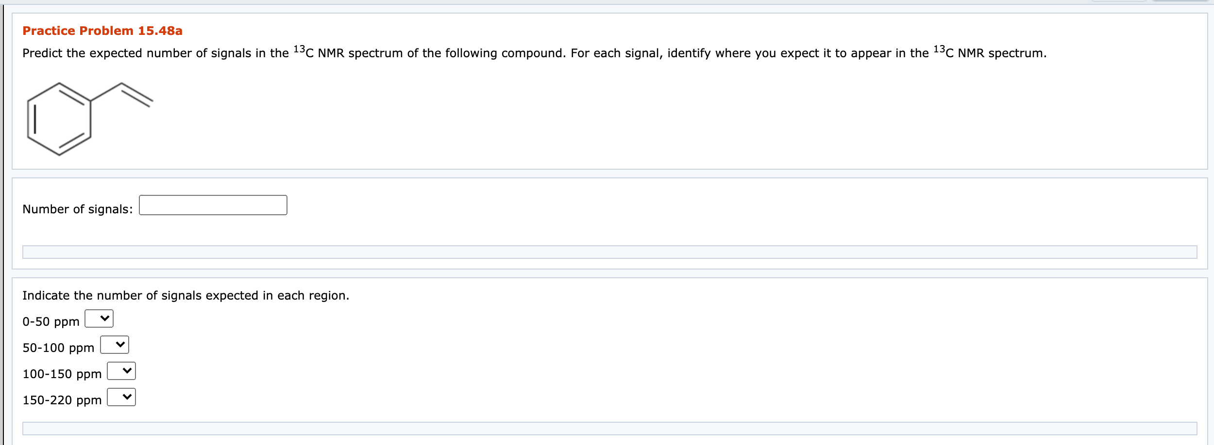 Solved Practice Problem 15.48a Predict the expected number | Chegg.com