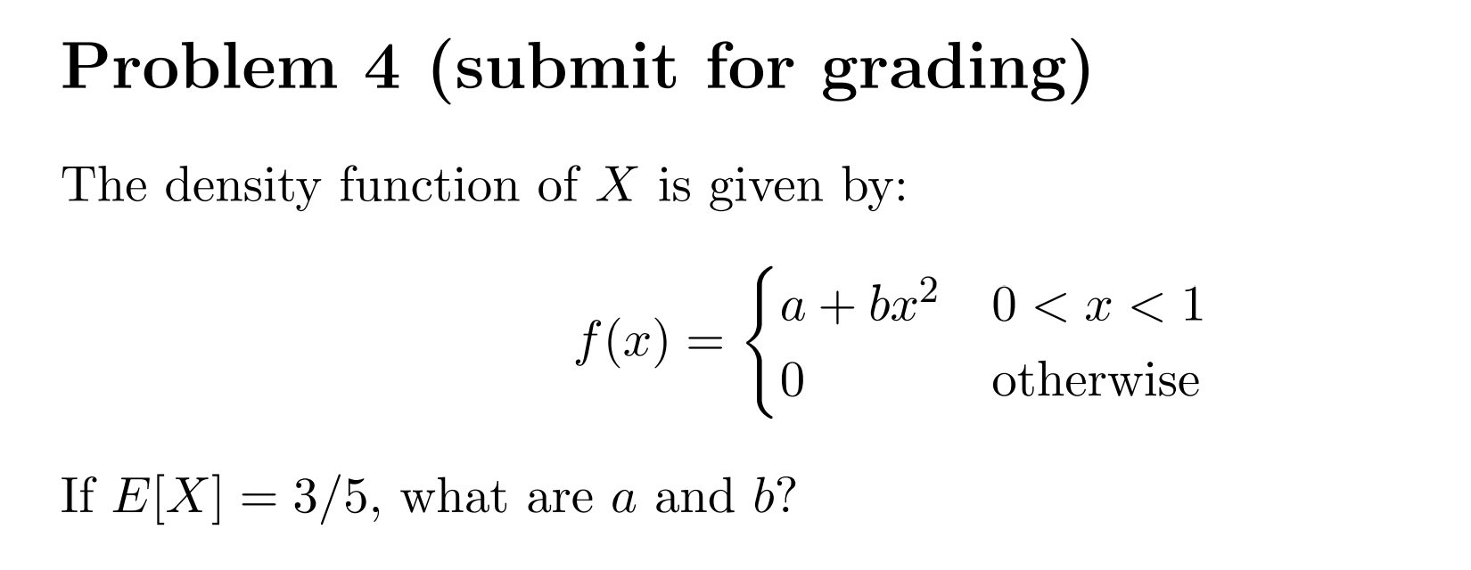 Solved The joint density of X and Y is given by: | Chegg.com