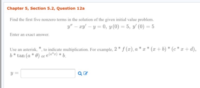 Solved Chapter 5, Section 5.1, Additional Question 01 | Chegg.com
