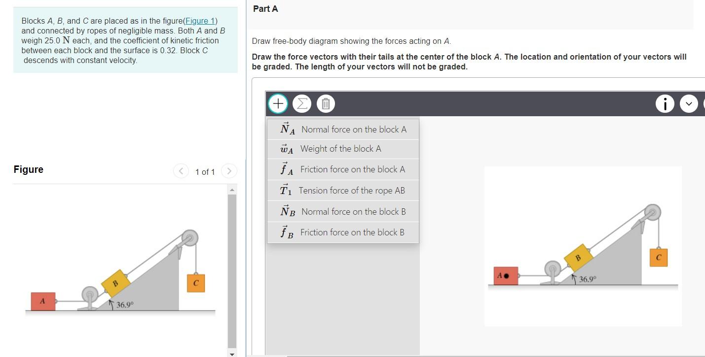 Solved Blocks A,B, and C are placed as in the figure(Figure | Chegg.com