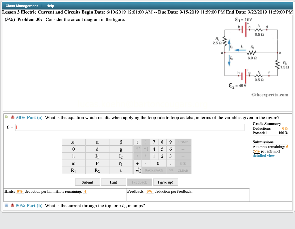 Solved Class Management | Help Lesson 3 Electric Current and | Chegg.com