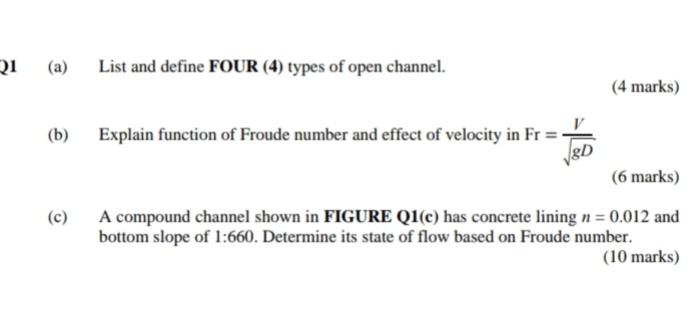Solved 21 (a) List and define FOUR (4) types of open | Chegg.com