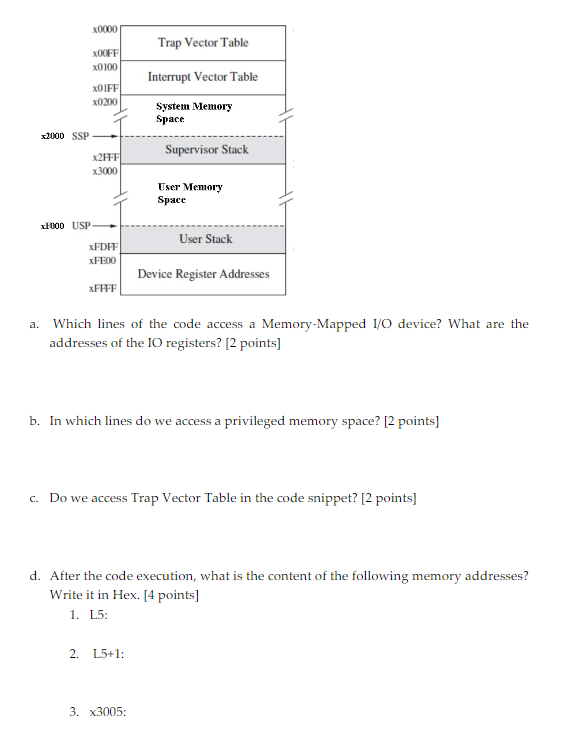 Solved 11. Consider the following address space and the | Chegg.com