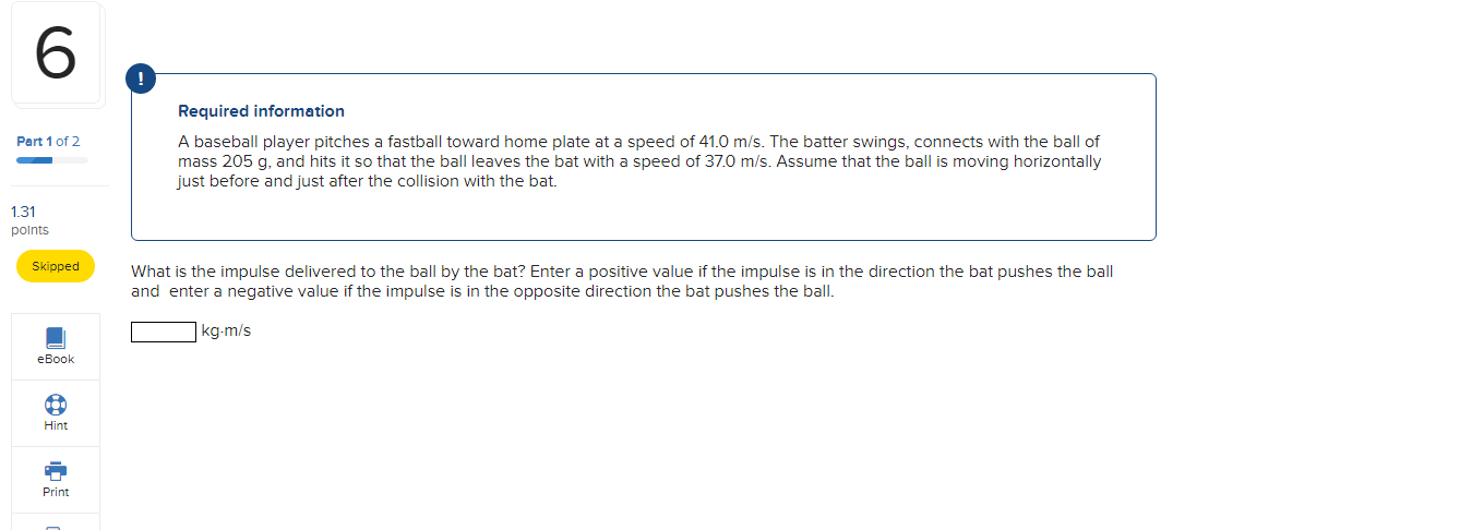 Solved part 2: If the bat and ball are in contact for 3.00 | Chegg.com