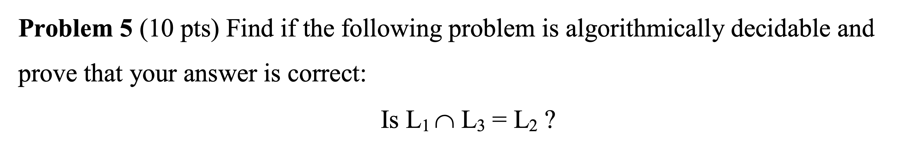 Solved Let Us Consider A Recursively Enumerable Language L1 