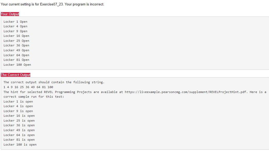 Solved Project: Locker Puzzle Problem Description: A | Chegg.com