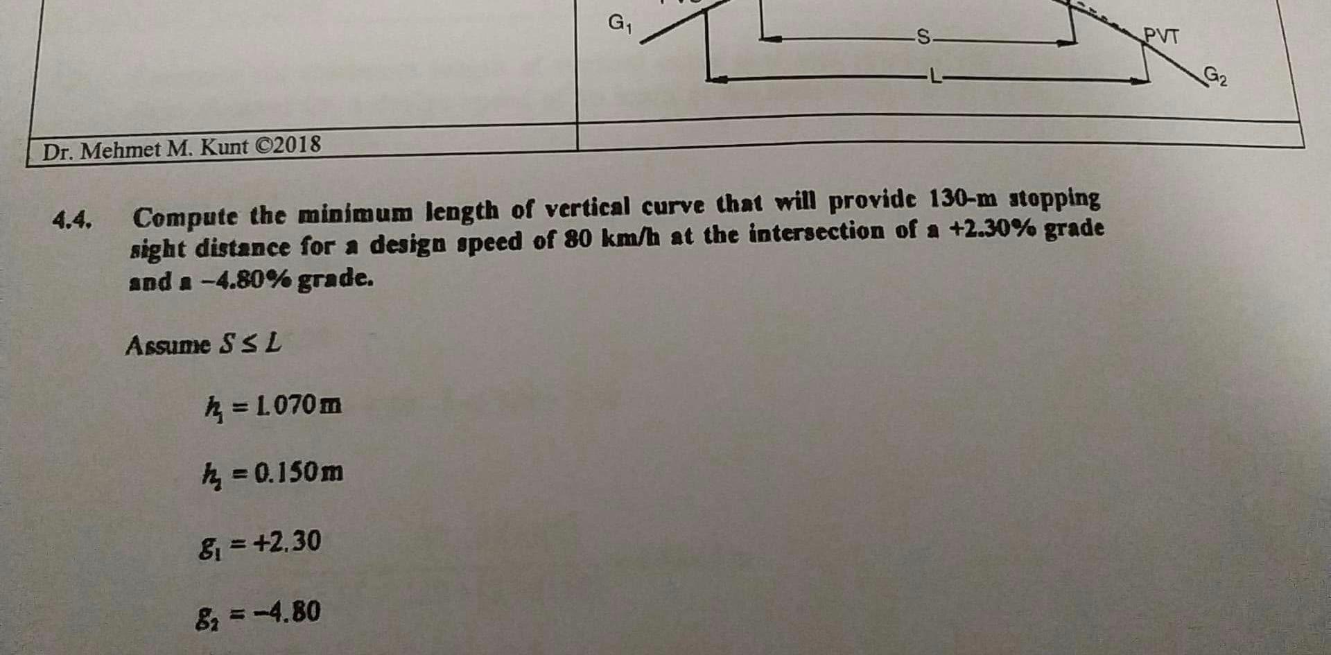 Solved G1 PVT Dr. Mehmet M. Kunt C2018 Compute the minimum | Chegg.com