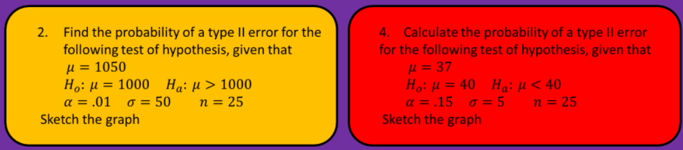 Solved 2. Find the probability of a type II error for the | Chegg.com