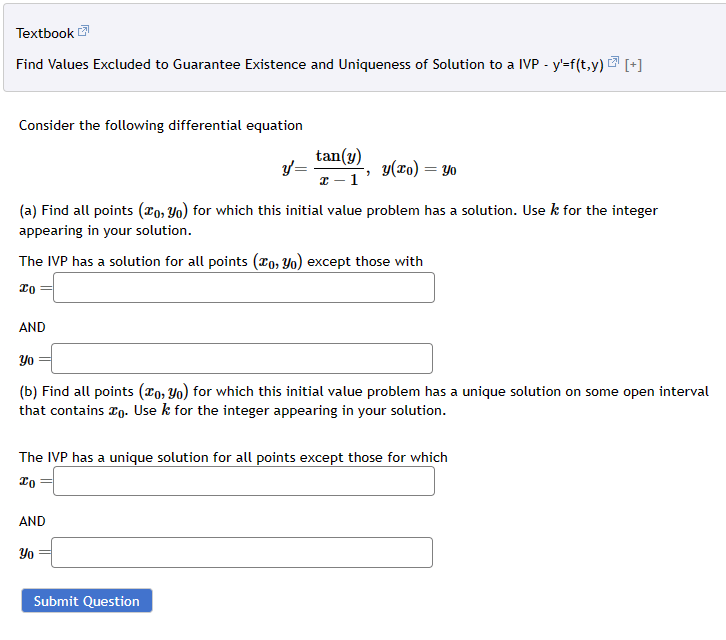 Solved Textbook Find Values Excluded to Guarantee Existence | Chegg.com