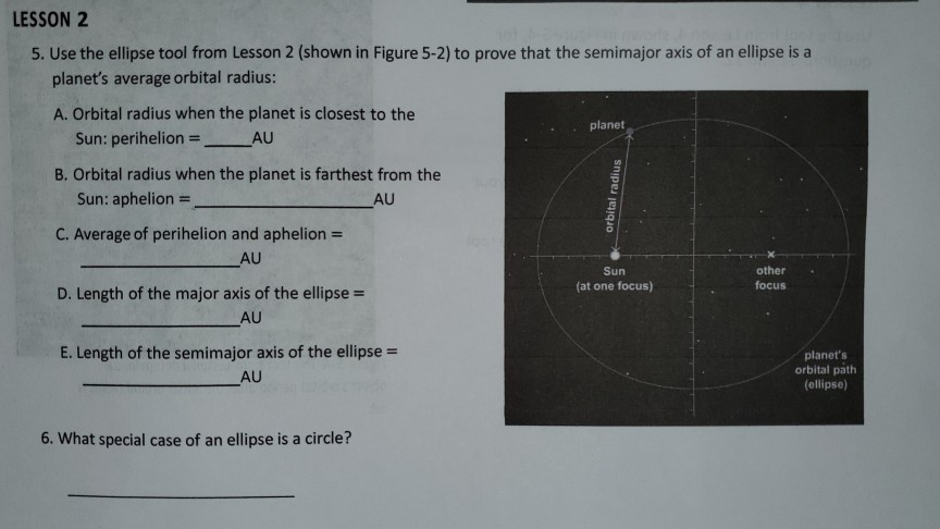 Solved LESSON 2 5. Use the ellipse tool from Lesson 2 (shown | Chegg.com