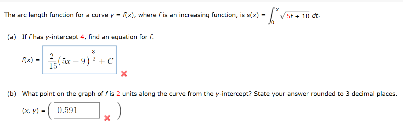Solved The arc length function for a curve y=f(x), where f | Chegg.com Solved The arc length function for a curve y=f(x), where f | Chegg.com