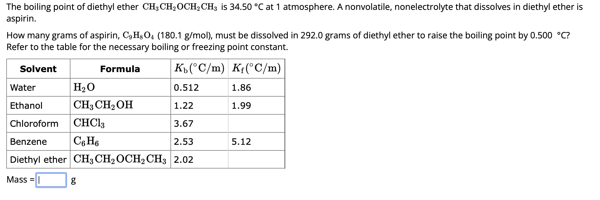 Solved The freezing point of ethanol, CH3CH2OH, is −117.30∘C | Chegg.com