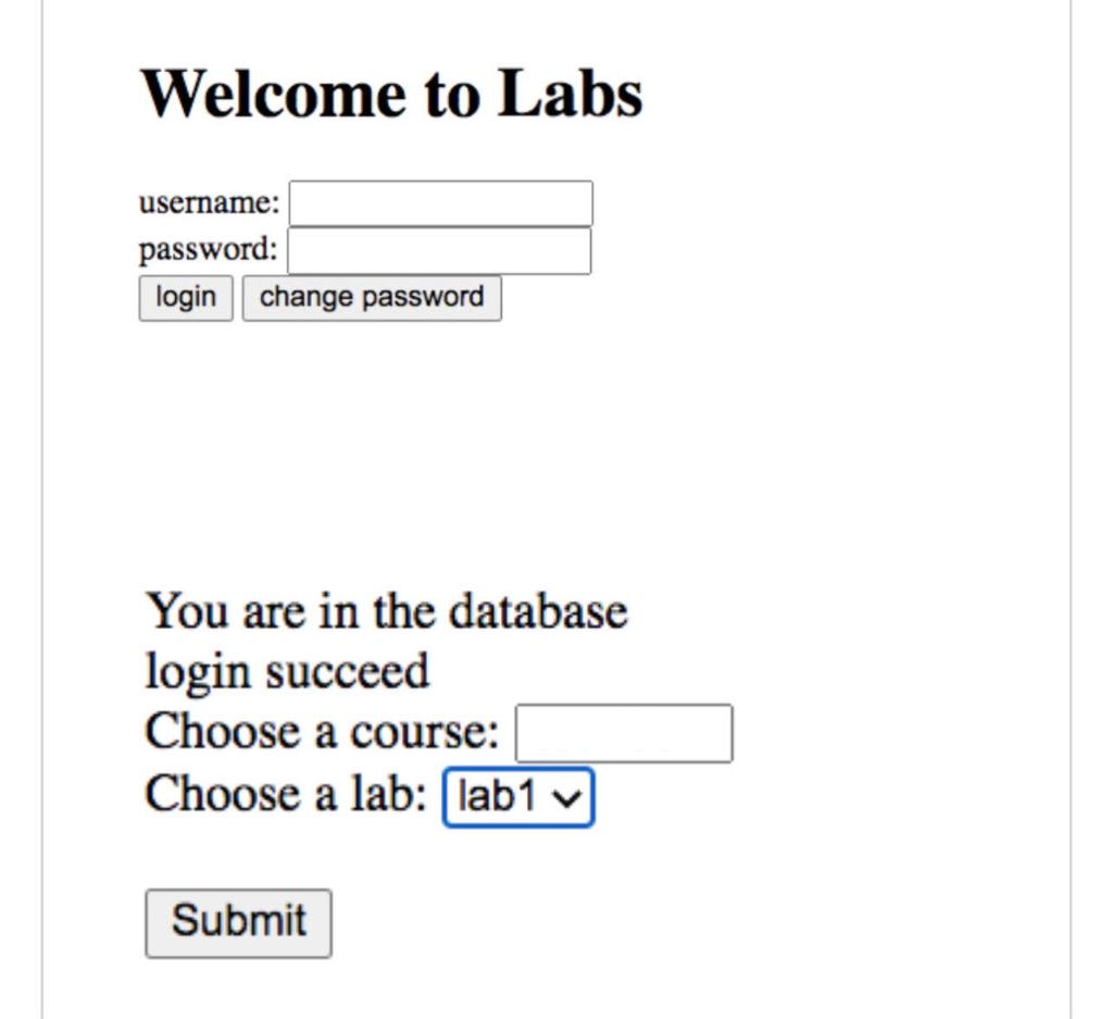 Solved Welcome to Labs username: password: login change | Chegg.com