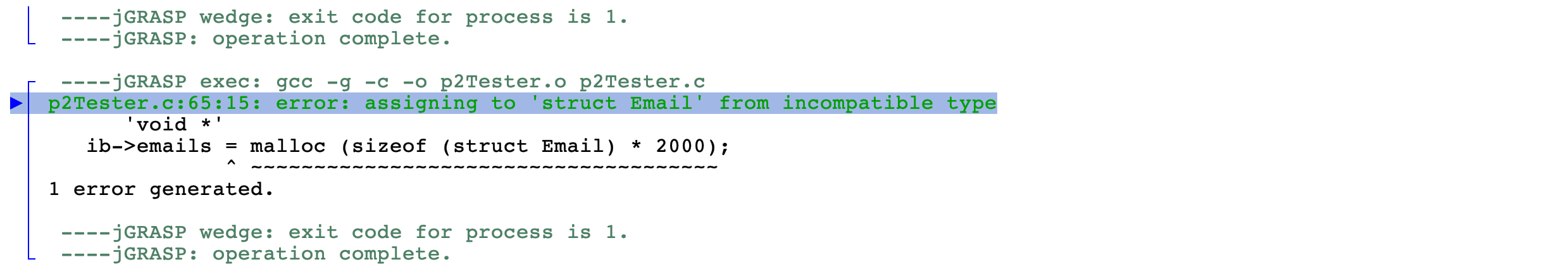 Solved why am I getting this error when trying to allocate | Chegg.com