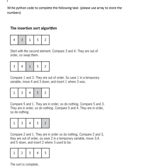 Solved Write python code to complete the following task: | Chegg.com