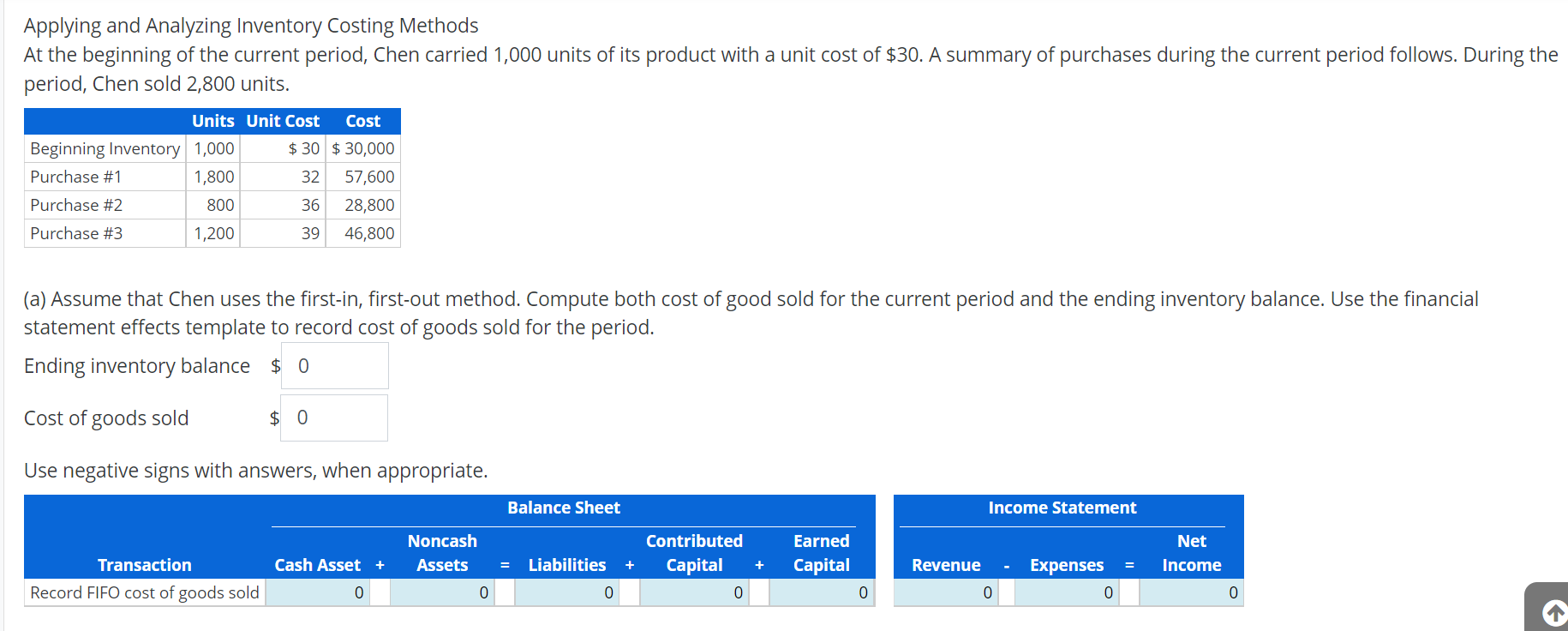 Solved Applying and Analyzing Inventory Costing Methods At | Chegg.com