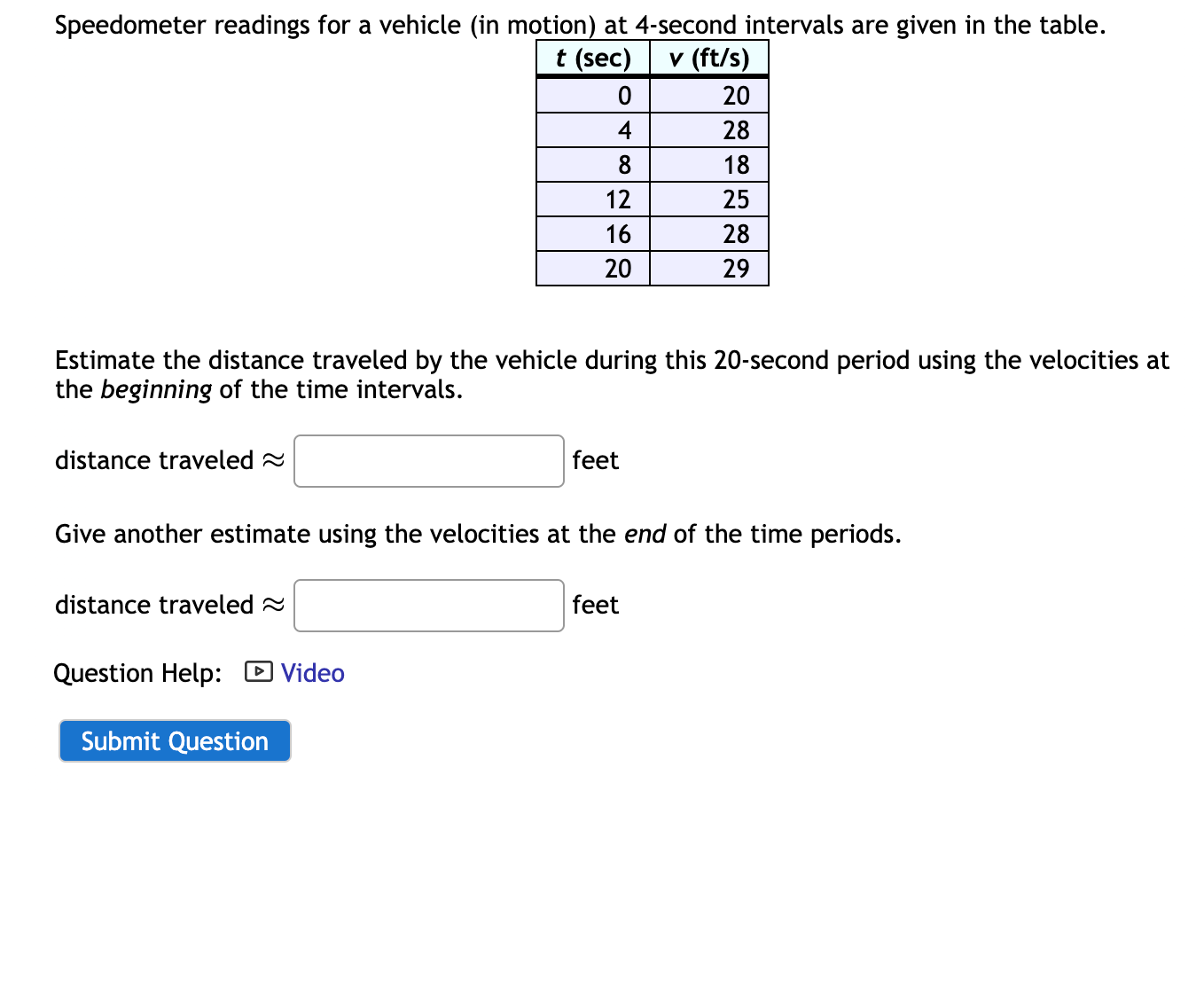 Solved Estimate the distance traveled by the vehicle during | Chegg.com