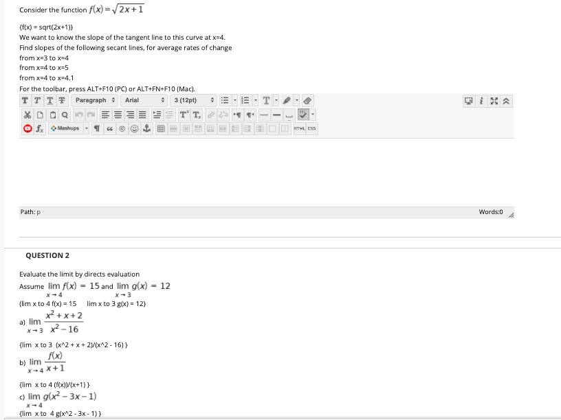 Solved Consider the function f(x) = 2x+1 {f(x) = sqrt(2x+1) | Chegg.com