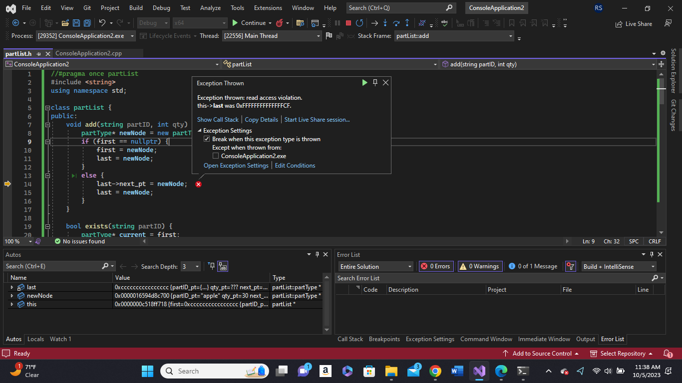 Solved I can't get my C++ code to run according to the | Chegg.com