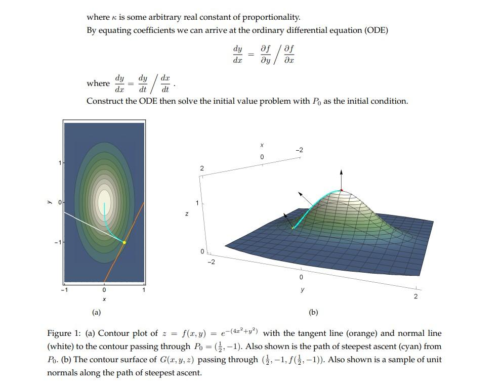 Solved 1. Consider the function z=f(x,y)=e−(4x2+y2) and the | Chegg.com