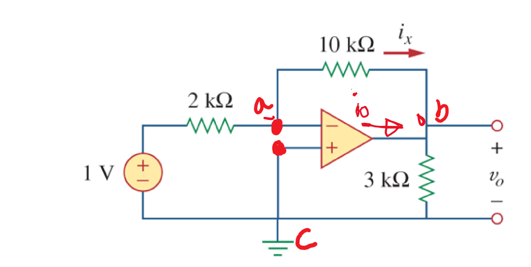 Solved Solve for ix and io in the following inverting | Chegg.com
