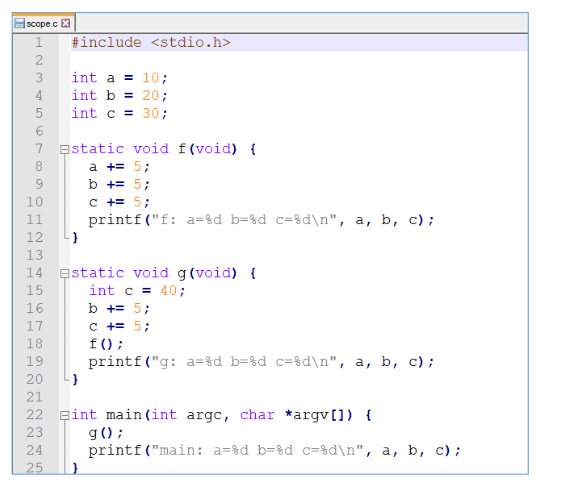Solved II. Modify the C program to emulate dynamic scope. | Chegg.com