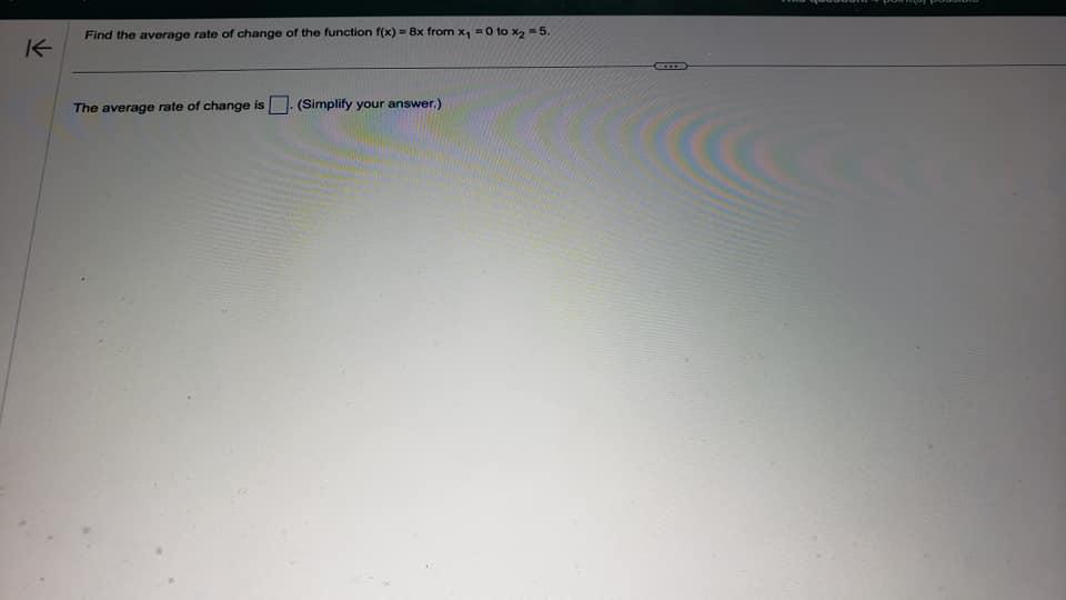 Solved Find the average rate of change of the function | Chegg.com