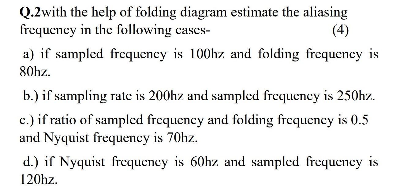 Solved Q.2with the help of folding diagram estimate the | Chegg.com
