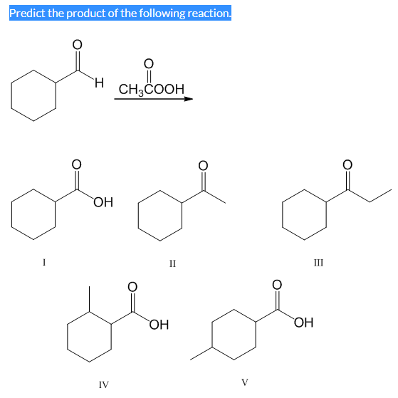 Solved Predict the product of the following reaction. | Chegg.com