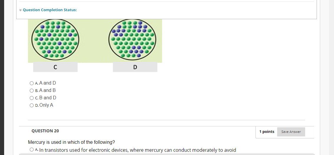 Solved Consider the Particle View of 4 samples of matter. | Chegg.com