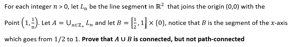 Solved For each integer n>0, let Ln be the line segment in | Chegg.com