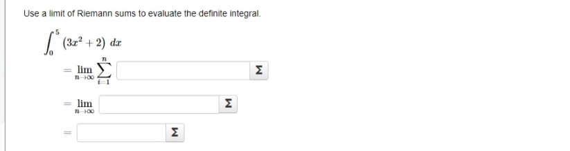 Solved Use a limit of Riemann sums to evaluate the definite | Chegg.com