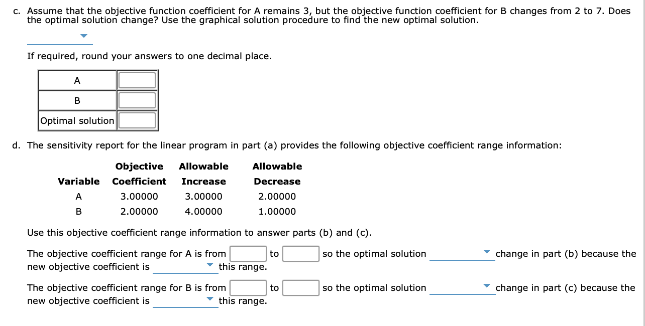 Solved Consider the following linear program: Max 3A + 2B | Chegg.com