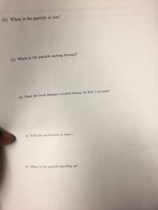 Solved 7. A particle moves according to the law of motion | Chegg.com