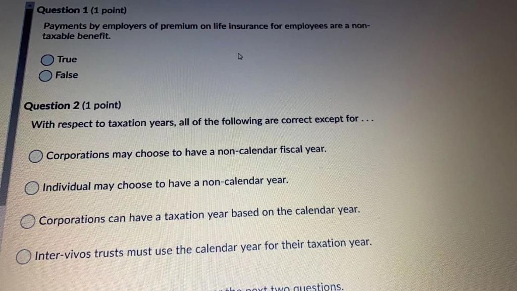 Solved 6 Question 3 (1 point) Use the following information | Chegg.com