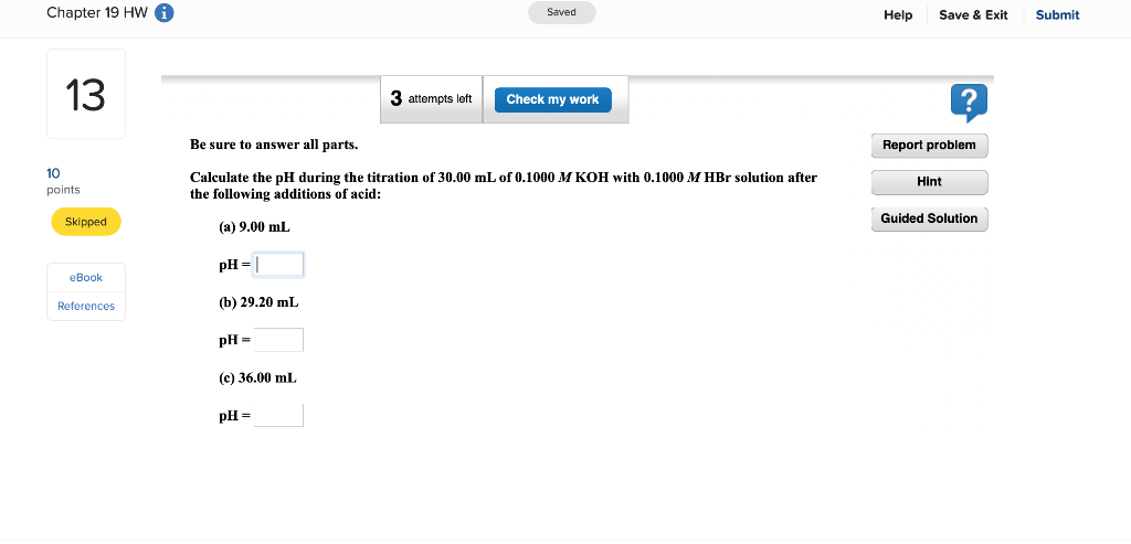 Solved Chapter 19 HW Saved Help Save & Exit Submit 7 3 | Chegg.com
