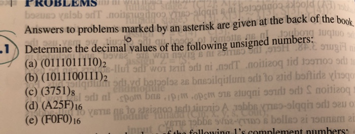 Solved Answers to problems marked by an asterisk are given | Chegg.com