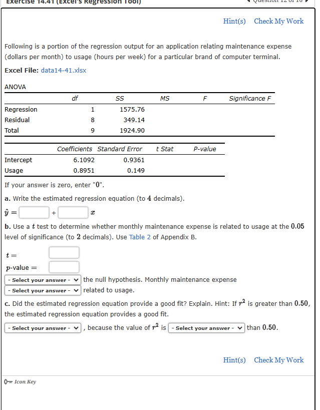 Solved Hint(s) ﻿Check My WorkFollowing is a portion of the | Chegg.com