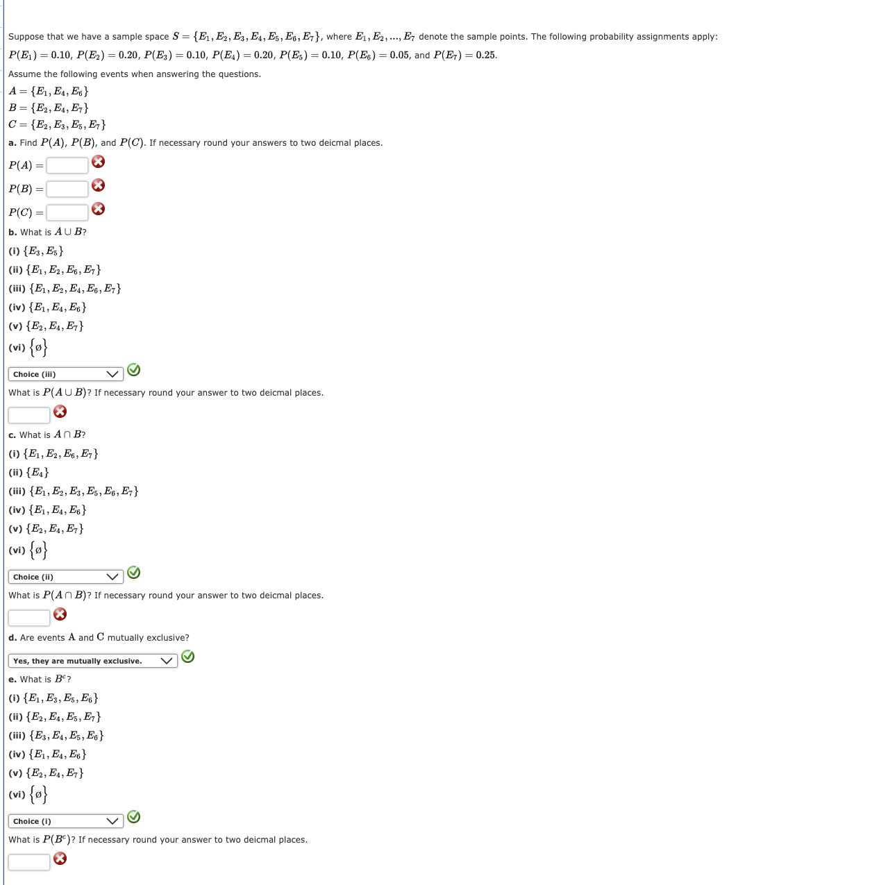 Solved Suppose that we have a sample space | Chegg.com