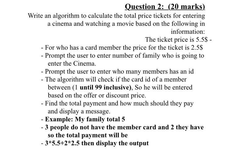 Solved Important Note: • For all questions you need to write | Chegg.com