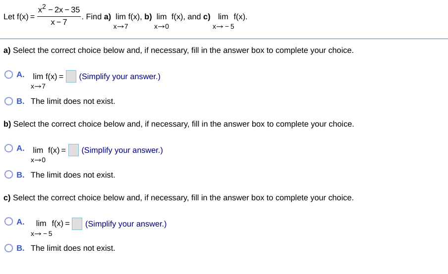 Solved revious Questi Find each function value and limit. | Chegg.com