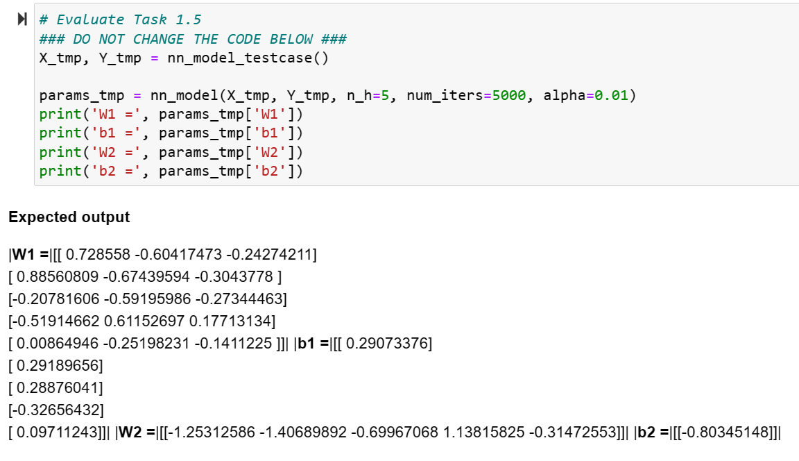 Solved init_params, forward_prop, backward_prop and | Chegg.com