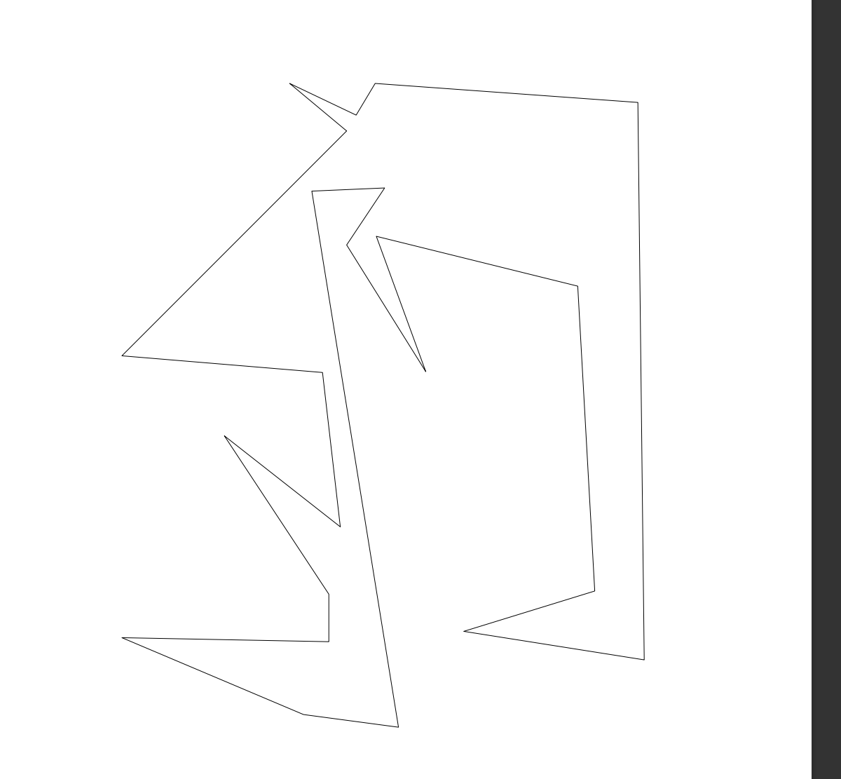 Solved (2). [5 points] For the simple polygon P below, do | Chegg.com