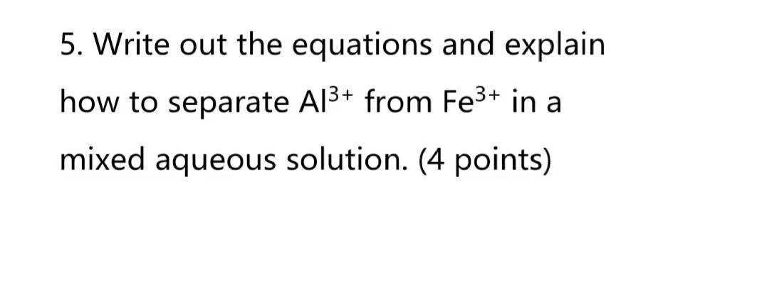 Solved 5. Write out the equations and explain how to | Chegg.com